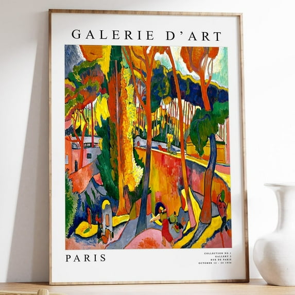 Andre Derain Poster, The Turning Road Lestaque, French Expressionist ...