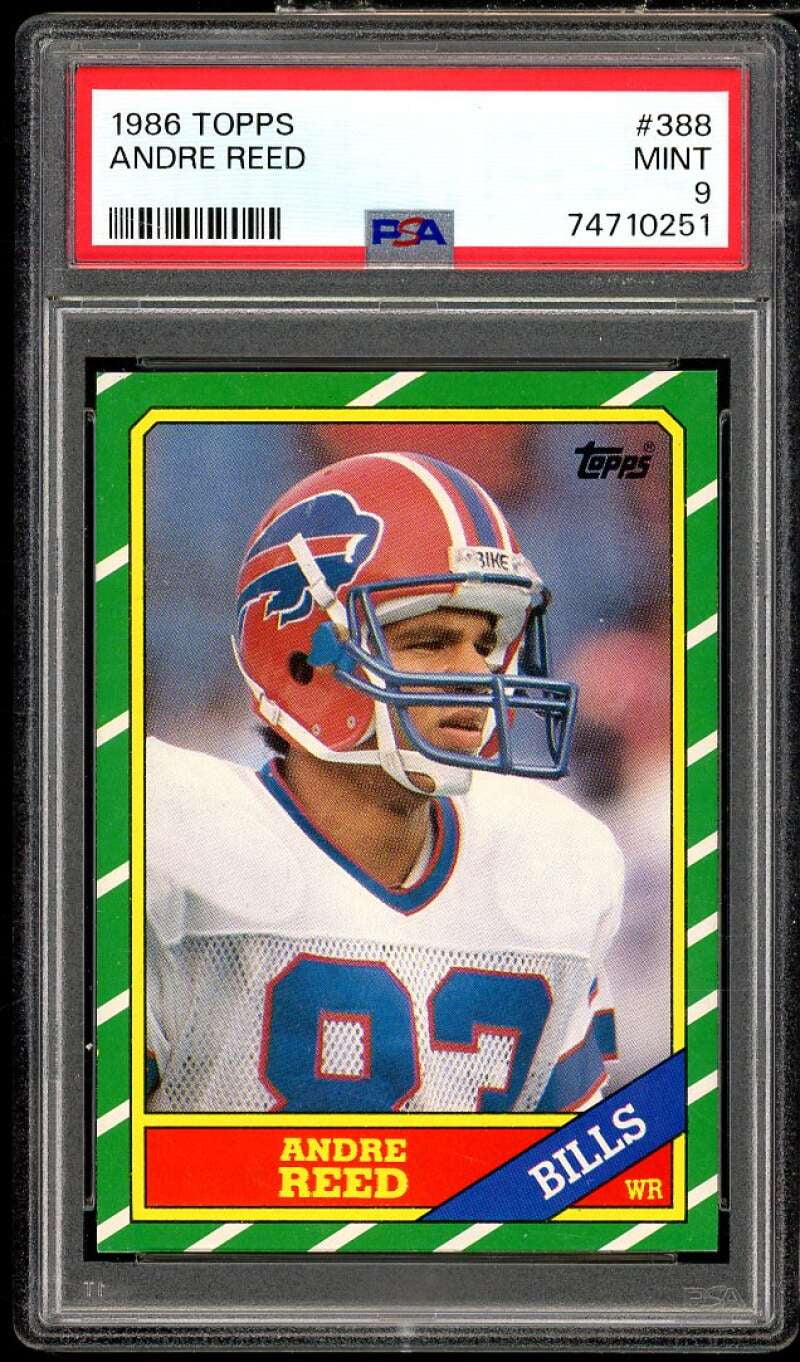 Andre Reed Rookie Card 1986 Topps #388 PSA 9 - Walmart.com