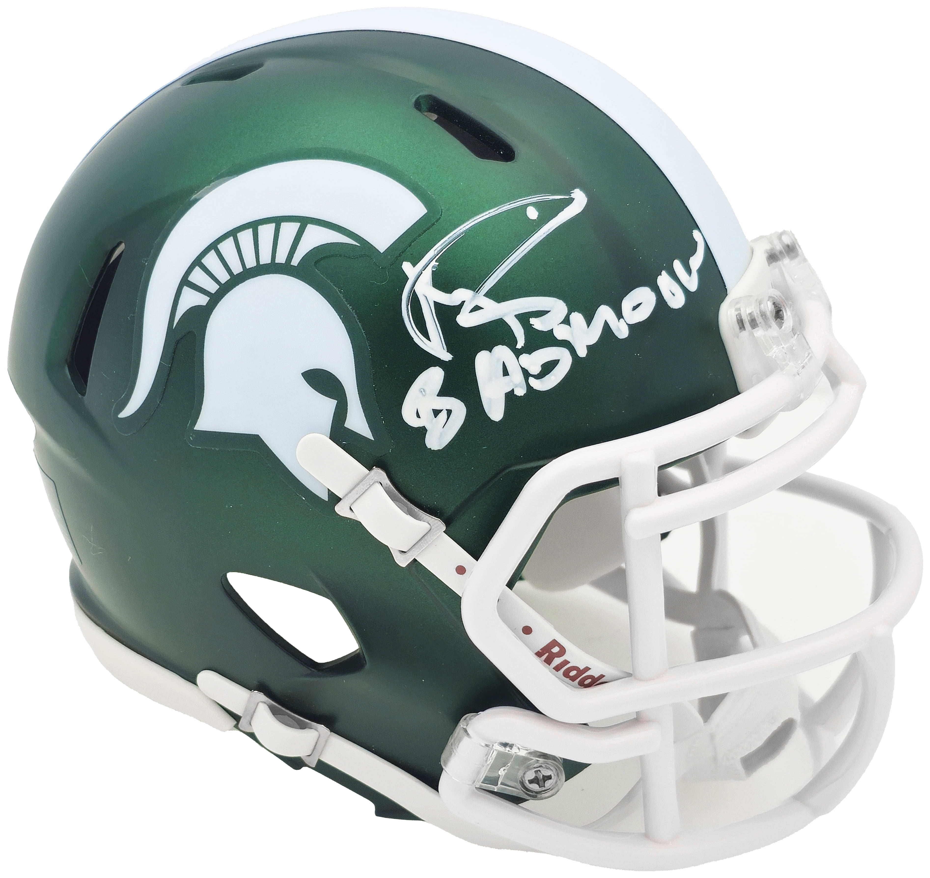 Andre Rison Autographed Michigan State Spartans Satin Green Speed Mini ...