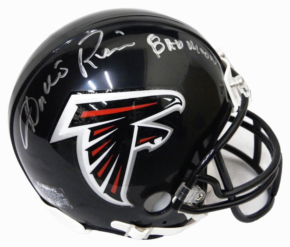 Andre Rison Signed Full Name Signature Atlanta Falcons Black Riddell ...