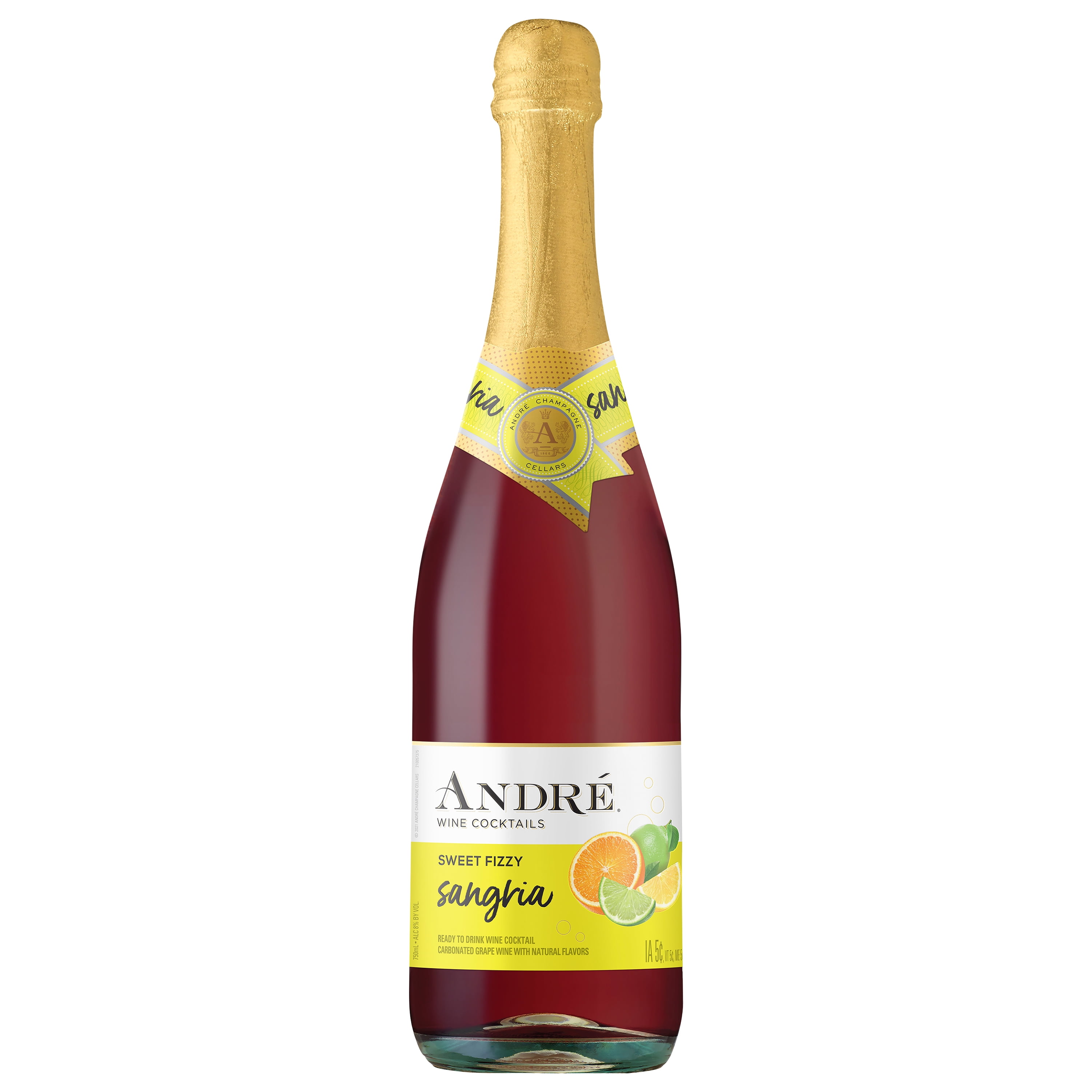 Andre Sweet Fizzy Sangria Red Wine Cocktail, 750ml Bottle - Walmart.com