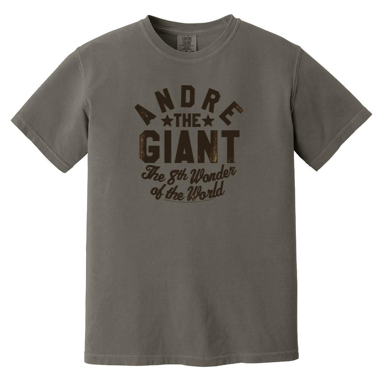 Andre The Giant 8th Wonder Of The World Wrestling Fan Tee Comfort Color ...