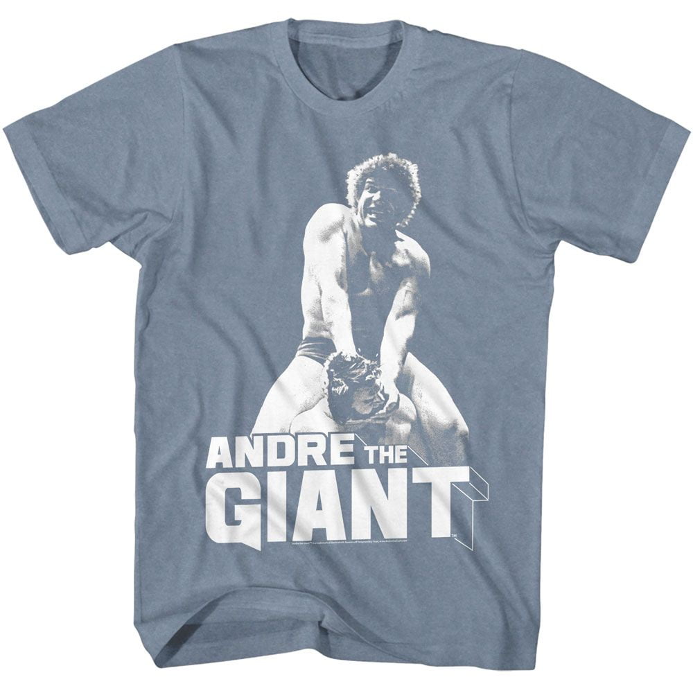 Andre The Giant Andre The Giant Indigo Heather T-Shirt - Walmart.com