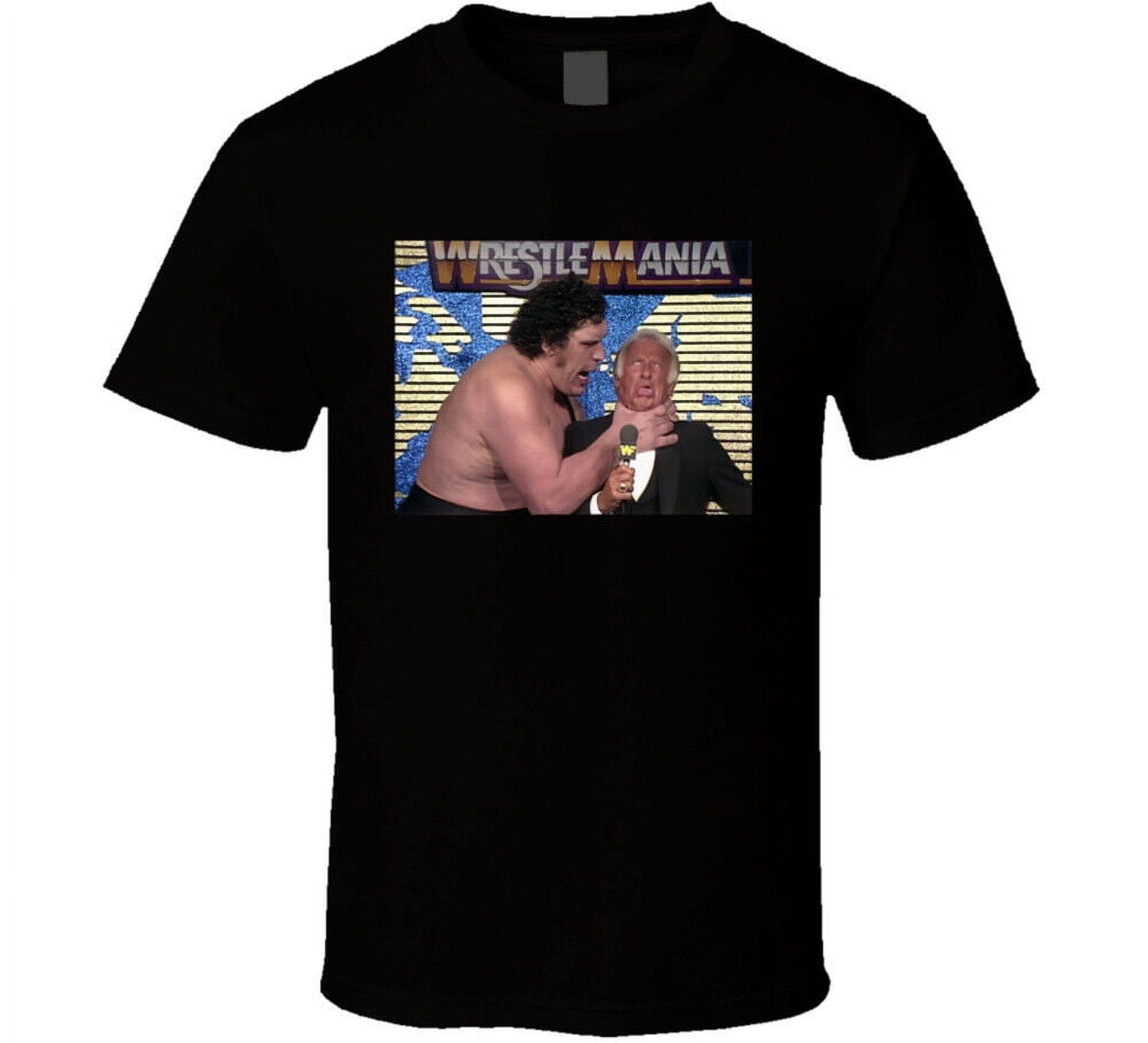 Andre The Giant Choking Bob Uecker Wrestling T Shirt - Walmart.com