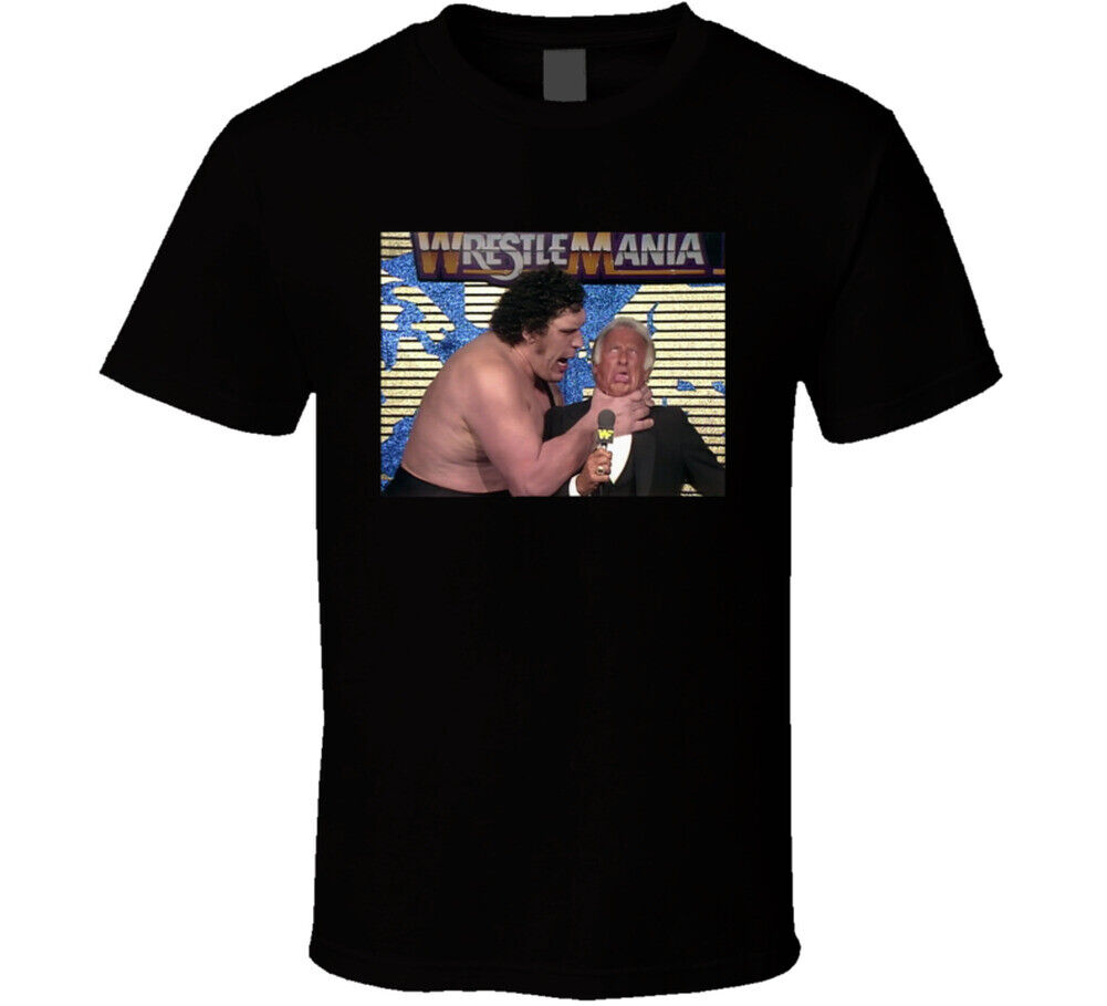 Andre The Giant Choking Bob Uecker Wrestling T Shirt - Walmart.com