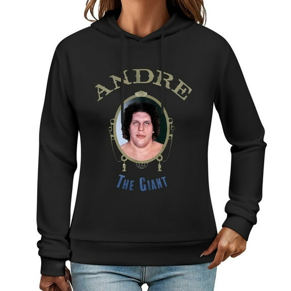 Andre The Giant Classic Women's Cotton Hooded Pullover Casual Long ...