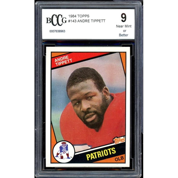 Andre Tippett Rookie Card 1984 Topps #143 BGS BCCG 9 - Walmart.com