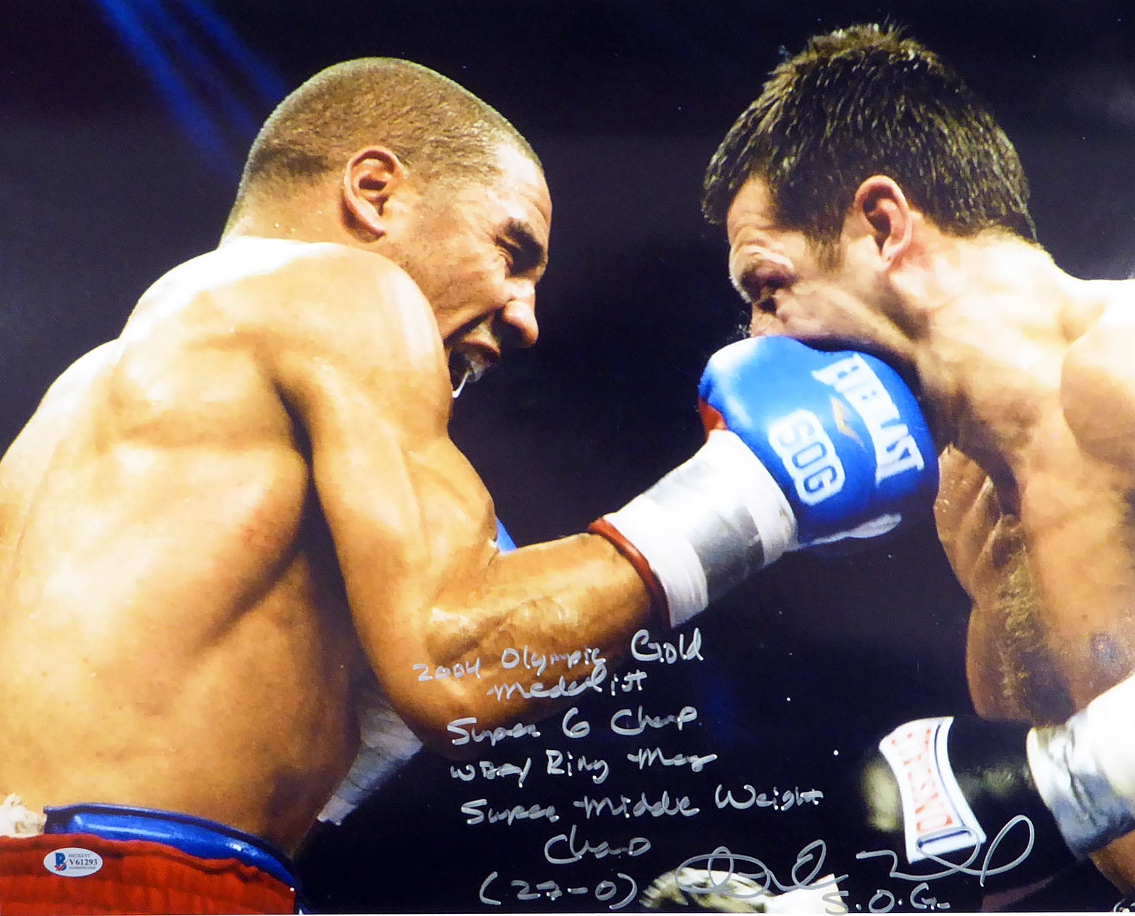Andre Ward Autographed 16x20 Photo "2004 Olympic Gold Medalist, Super 6 ...