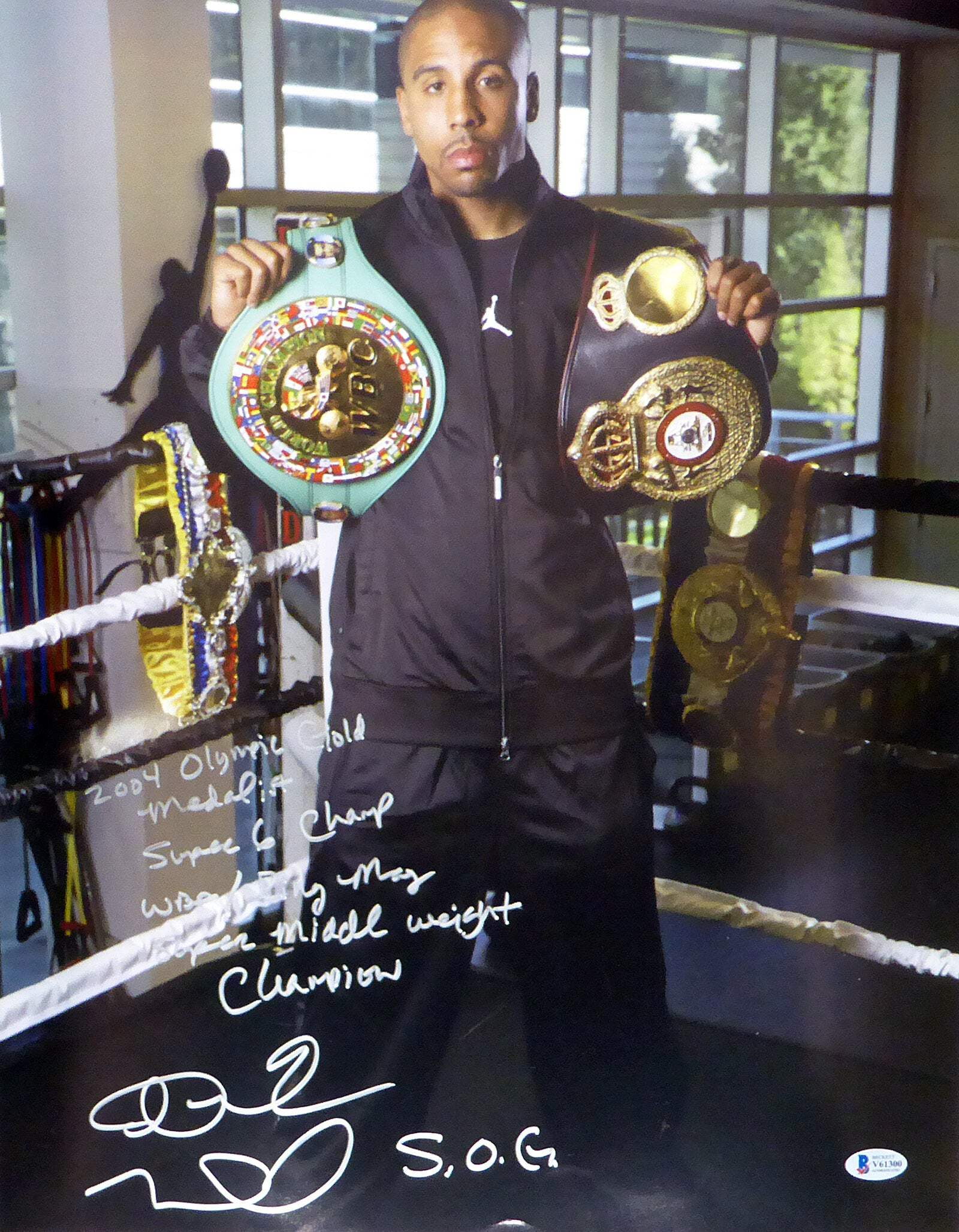 Andre Ward Autographed 16x20 Photo "2004 Olympic Gold Medalist, Super 6 ...