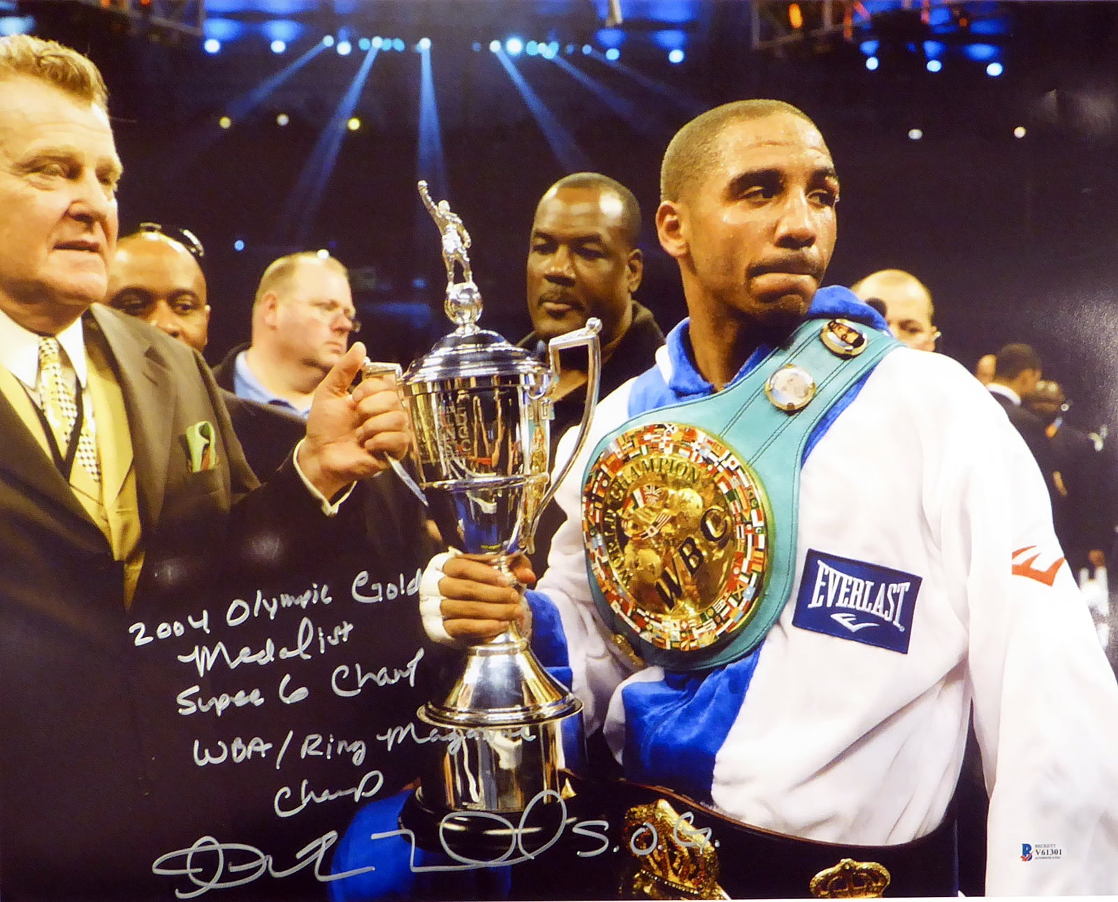 Andre Ward Autographed 16x20 Photo "2004 Olympic Gold Medalist, Super 6 ...