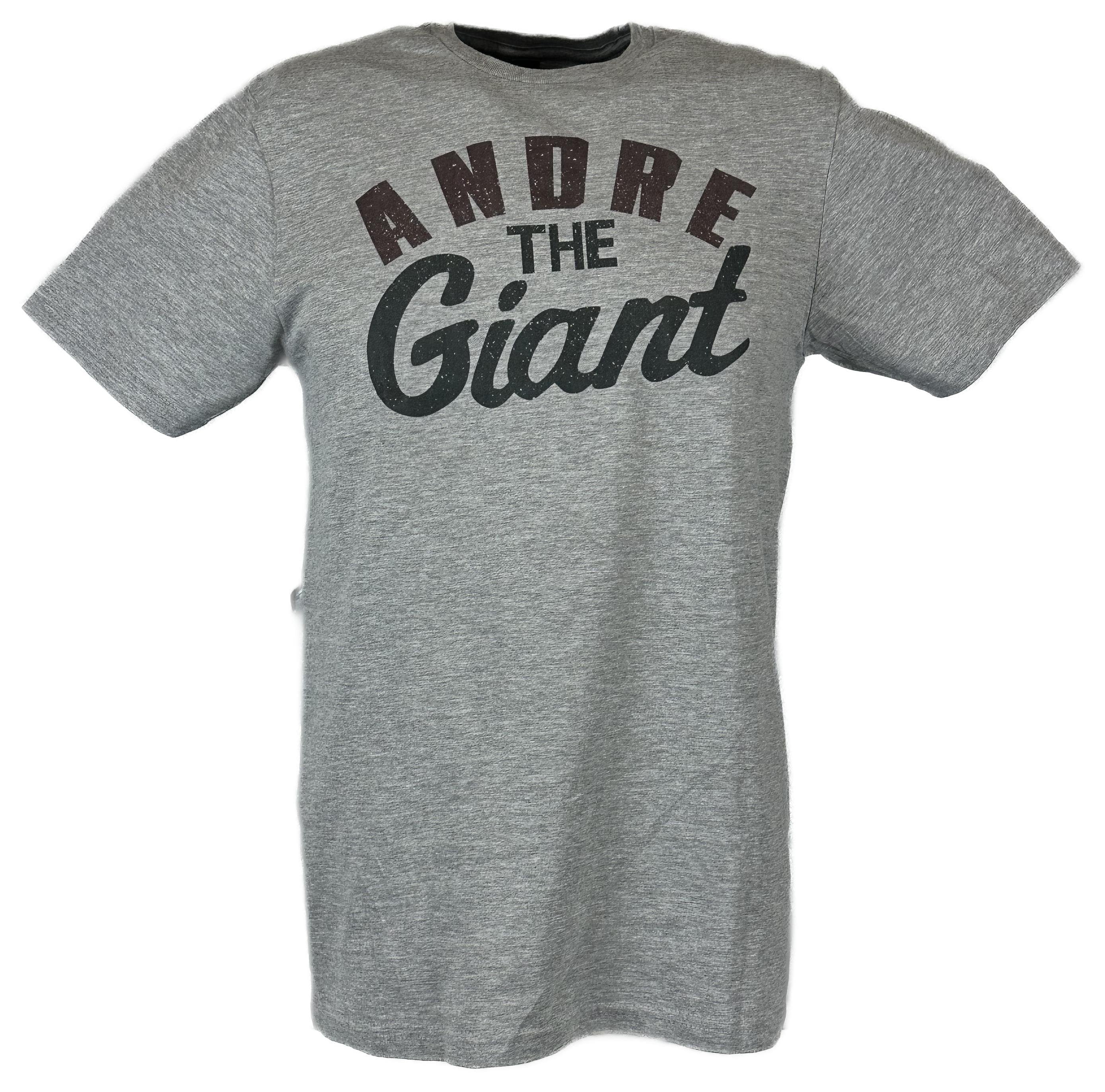 Andre the Giant Big Signature Gray T-shirt - Walmart.com