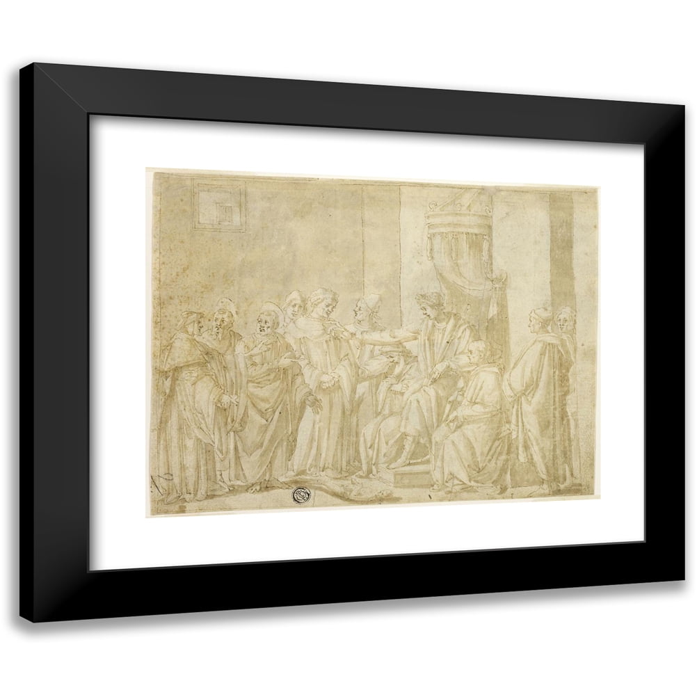 Andrea Boscoli 14x12 Black Modern Framed Museum Art Print Titled - Saints Peter and Paul ...