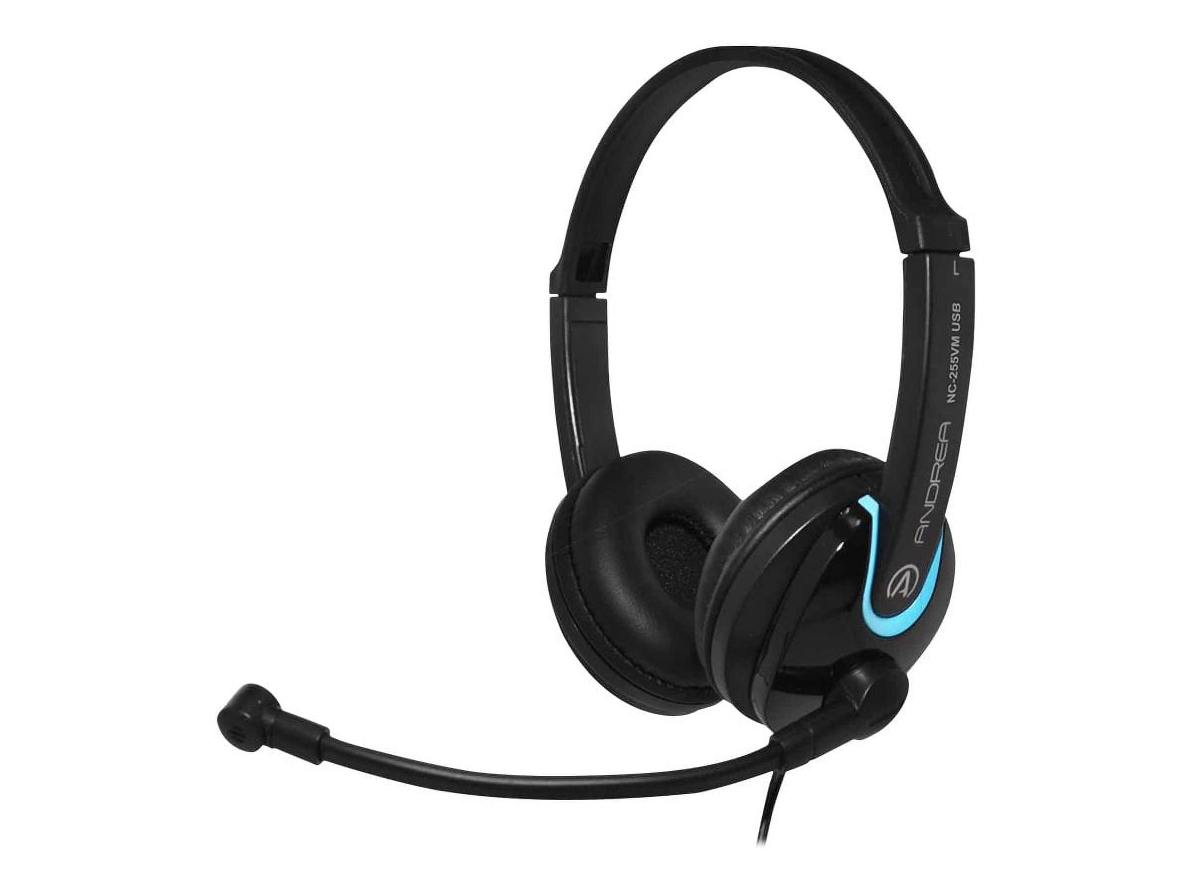 Andrea NC-255 VM USB On-ear Stereo USB Headset - Walmart.com