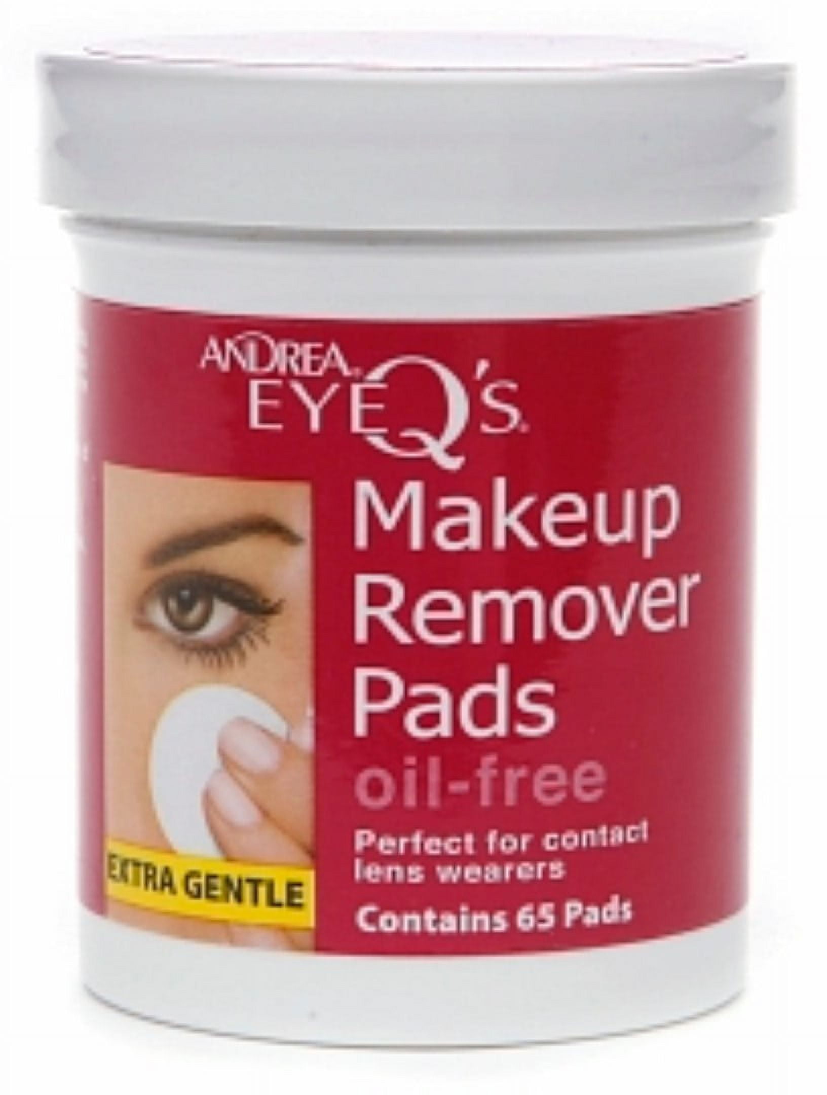 Andrea Eye Q's Eye Make-Up Remover Pads Oil-Free 65 Each (Pack of 2 ...