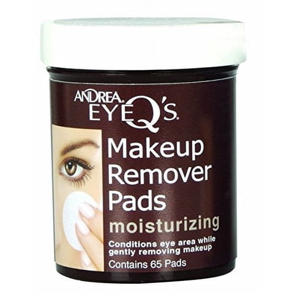 Andrea Eye Q's Moisturizing Makeup Removal Pads, 65 ea, Conditions ...