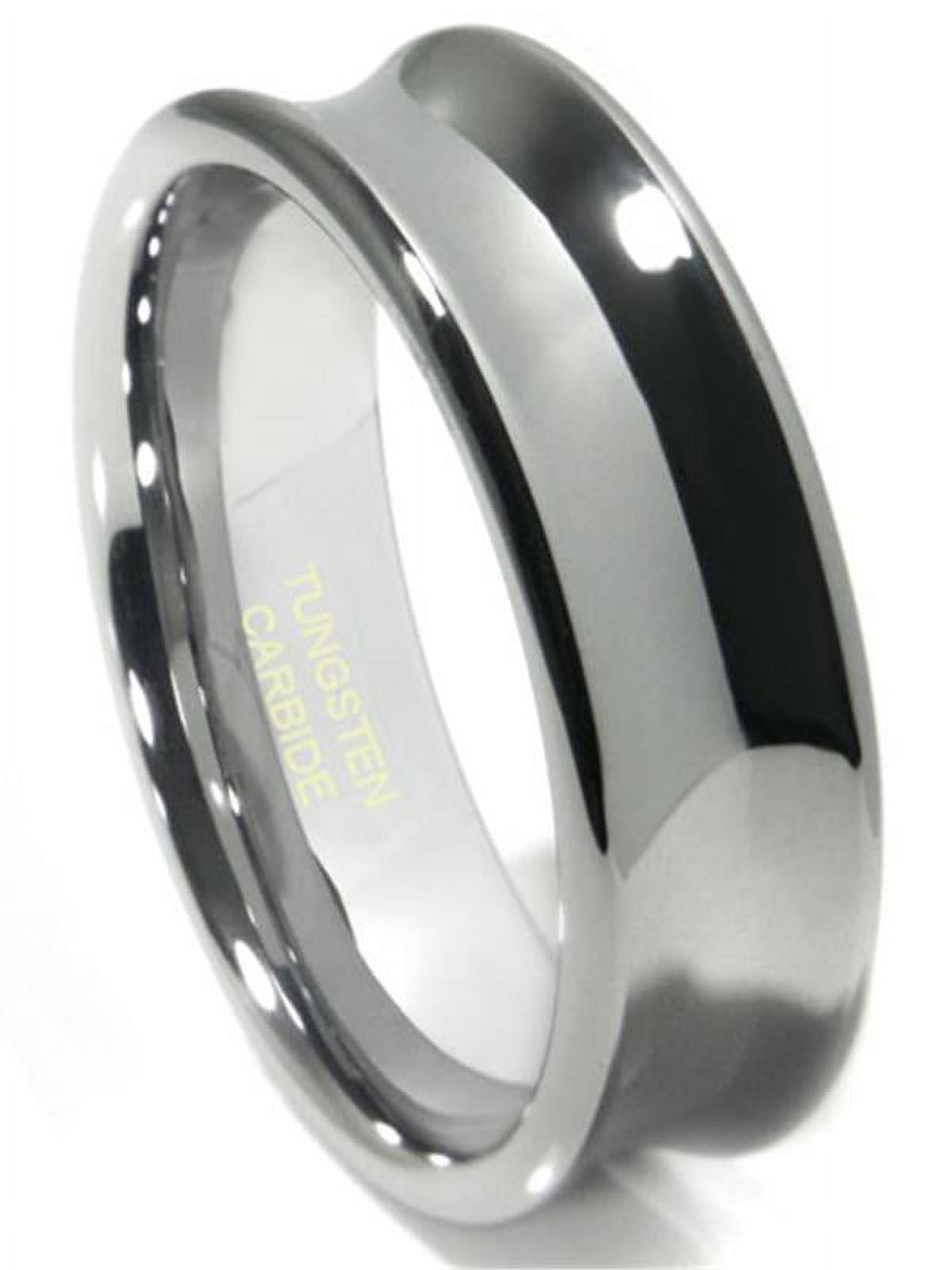 Andrea Jewelers 8MM Tungsten Carbide Concave Wedding Band Ring Sz 13.0 ...