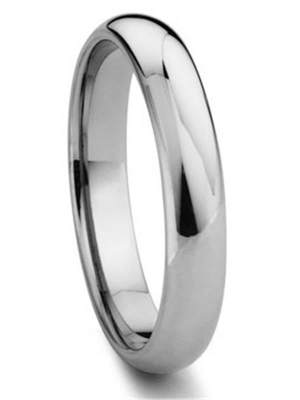 Andrea Jewelers Tungsten Carbide 3MM Plain Dome Wedding Band Ring Sz 7. ...