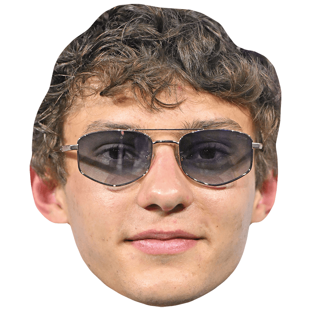 Andrea Kimi Antonelli (Glasses) Celebrity Mask, Flat Card Face, Fancy ...