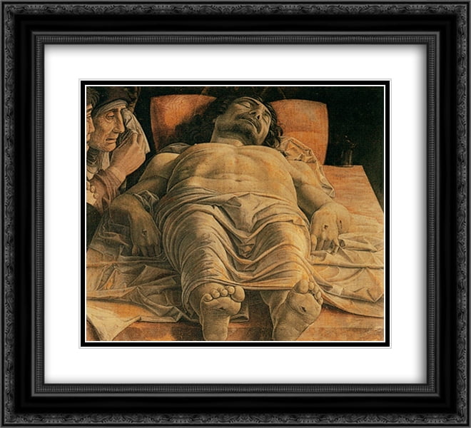 Andrea Mantegna 2x Matted 22x20 Black Ornate Framed Art Print 'The ...