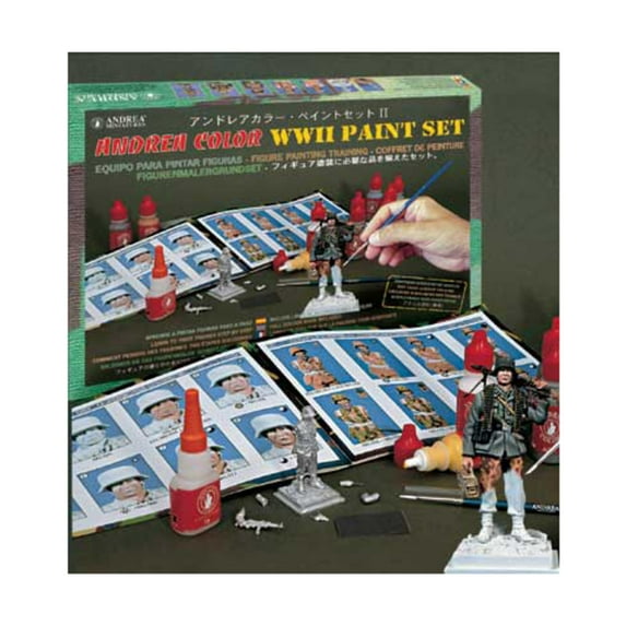 Andrea Miniatures Color Paint Set - WWII New - Walmart.com