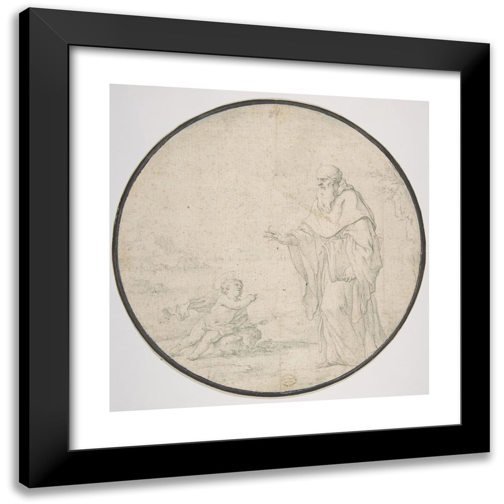 Andrea Pozzo 12x12 Black Modern Framed Museum Art Print Titled - St ...