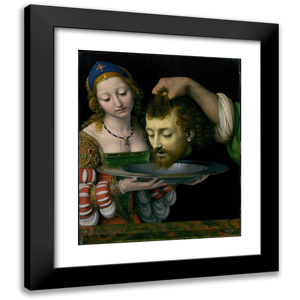 Andrea Solario 15x18 Black Modern Framed Museum Art Print Titled ...