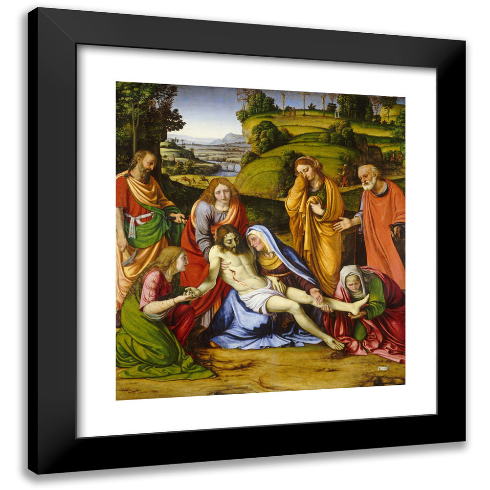 Andrea Solario 20x22 Black Modern Framed Museum Art Print Titled ...