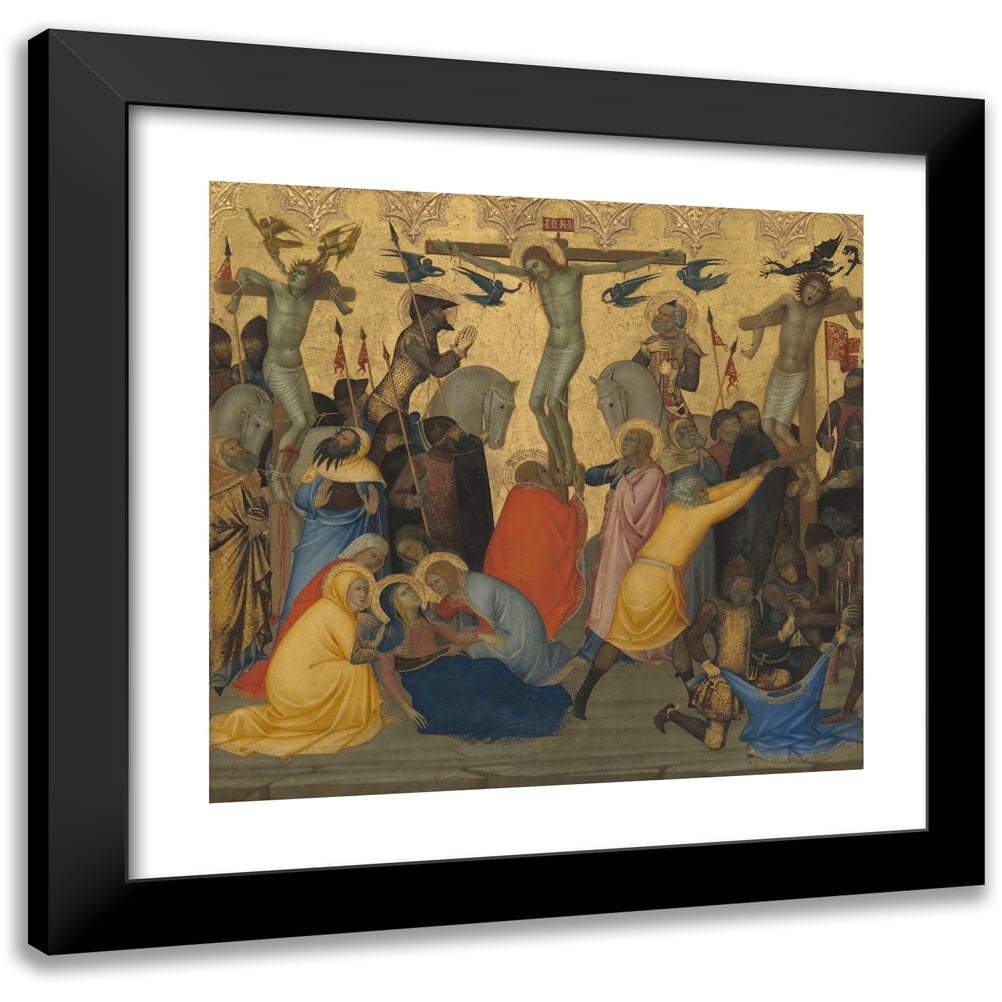 Andrea Vanni 21x20 Black Modern Framed Museum Art Print Titled - Scenes ...
