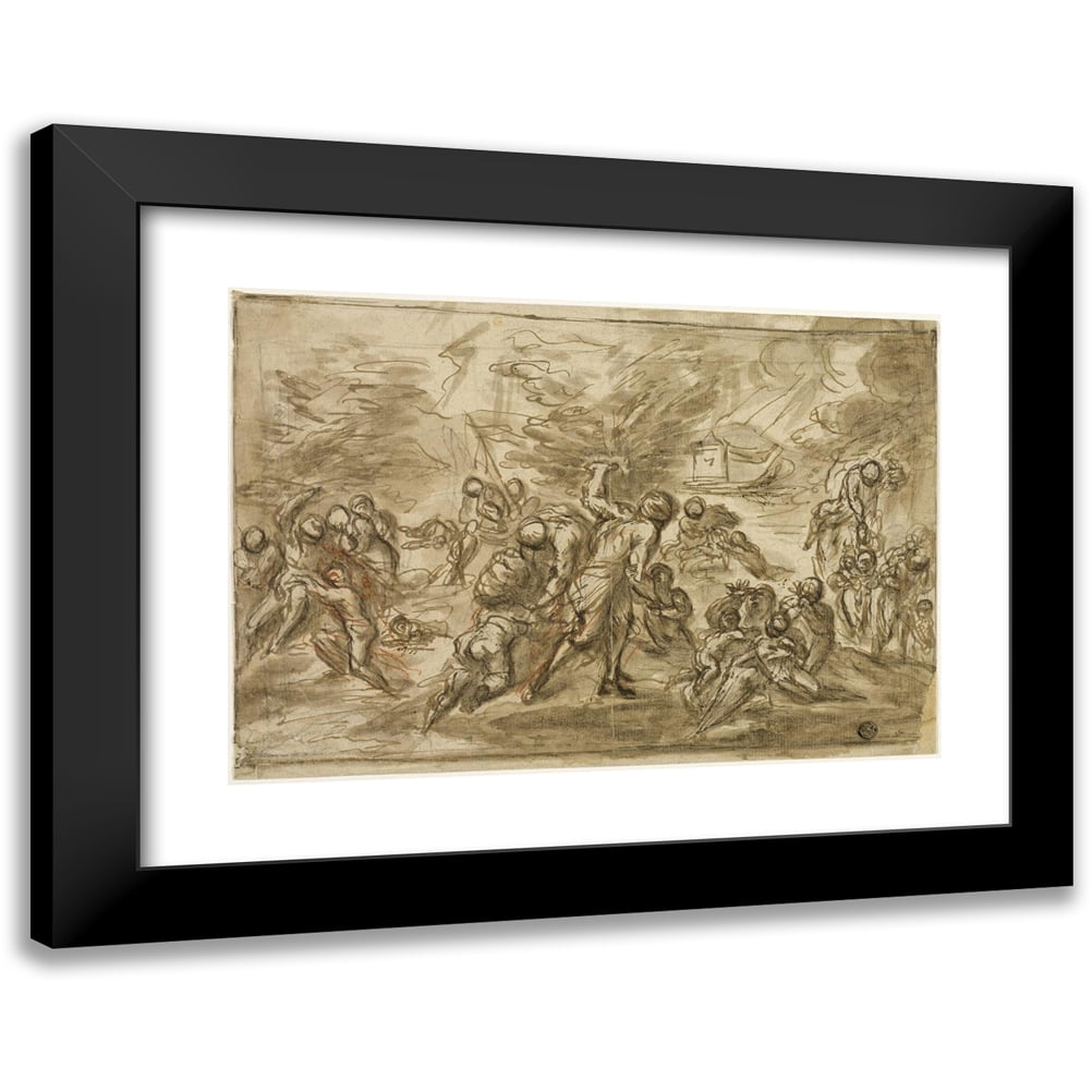 Andrea dei Michieli 18x14 Black Modern Framed Museum Art Print Titled ...