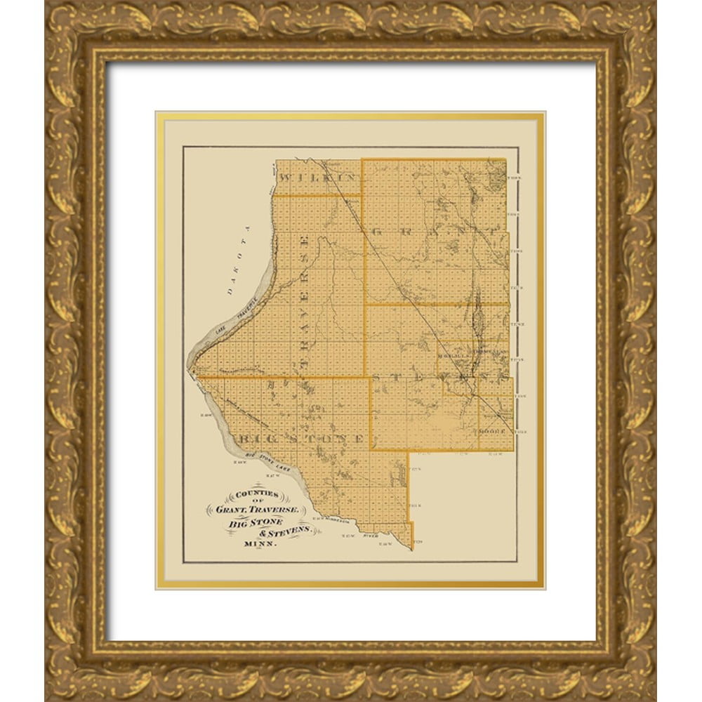 Andreas 15x18 Gold Ornate Wood Framed with Double Matting Museum Art ...