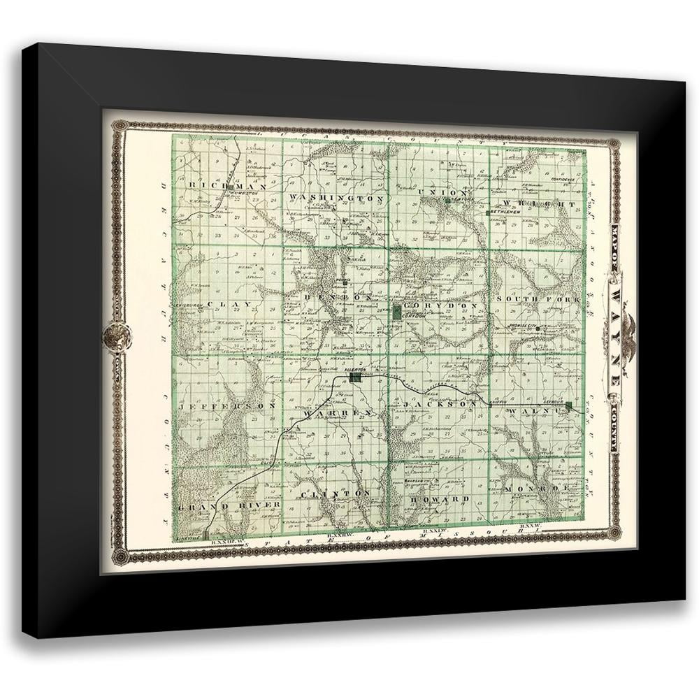 Andreas 18x15 Black Modern Framed Museum Art Print Titled - Wayne Iowa ...