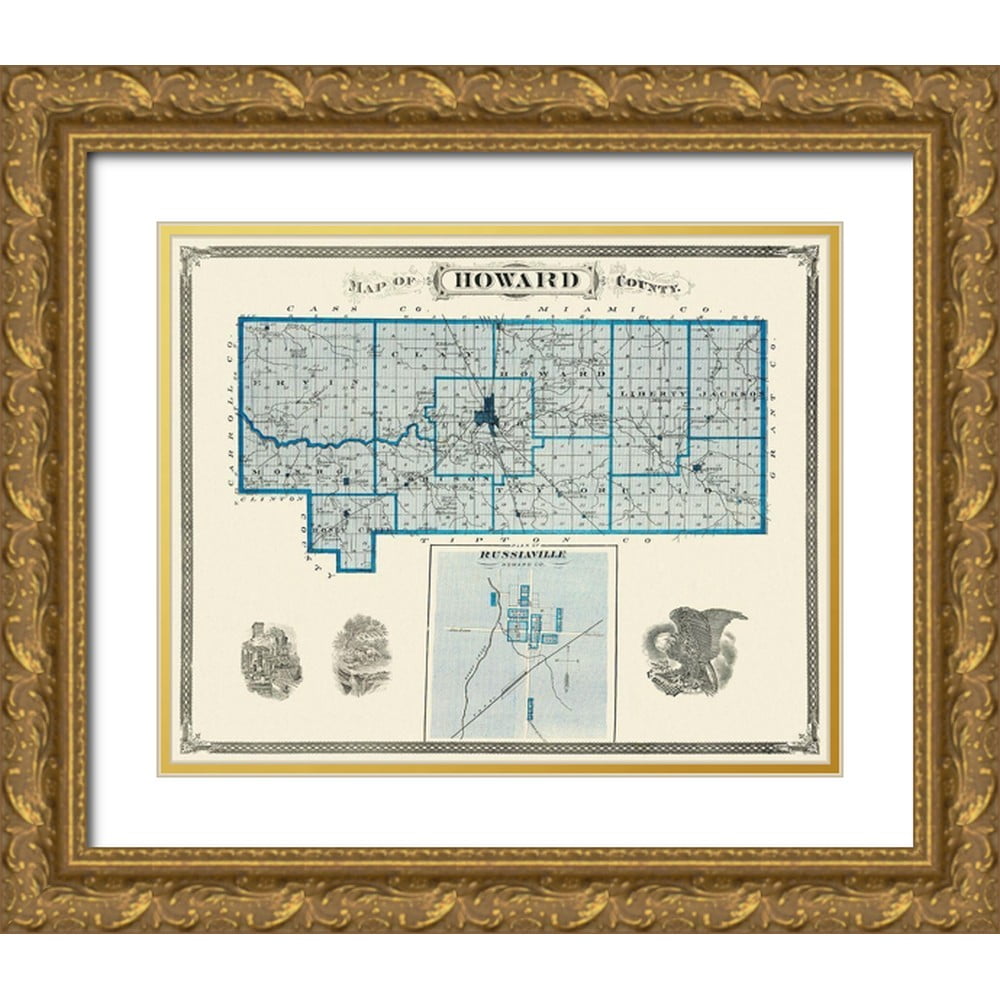 Andreas 18x15 Gold Ornate Wood Framed with Double Matting Museum Art ...