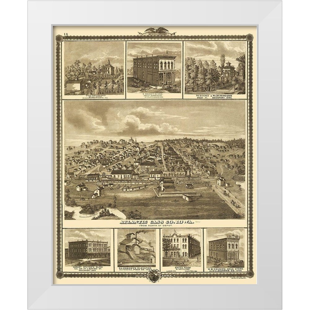 Andreas 26x32 White Modern Wood Framed Museum Art Print Titled ...