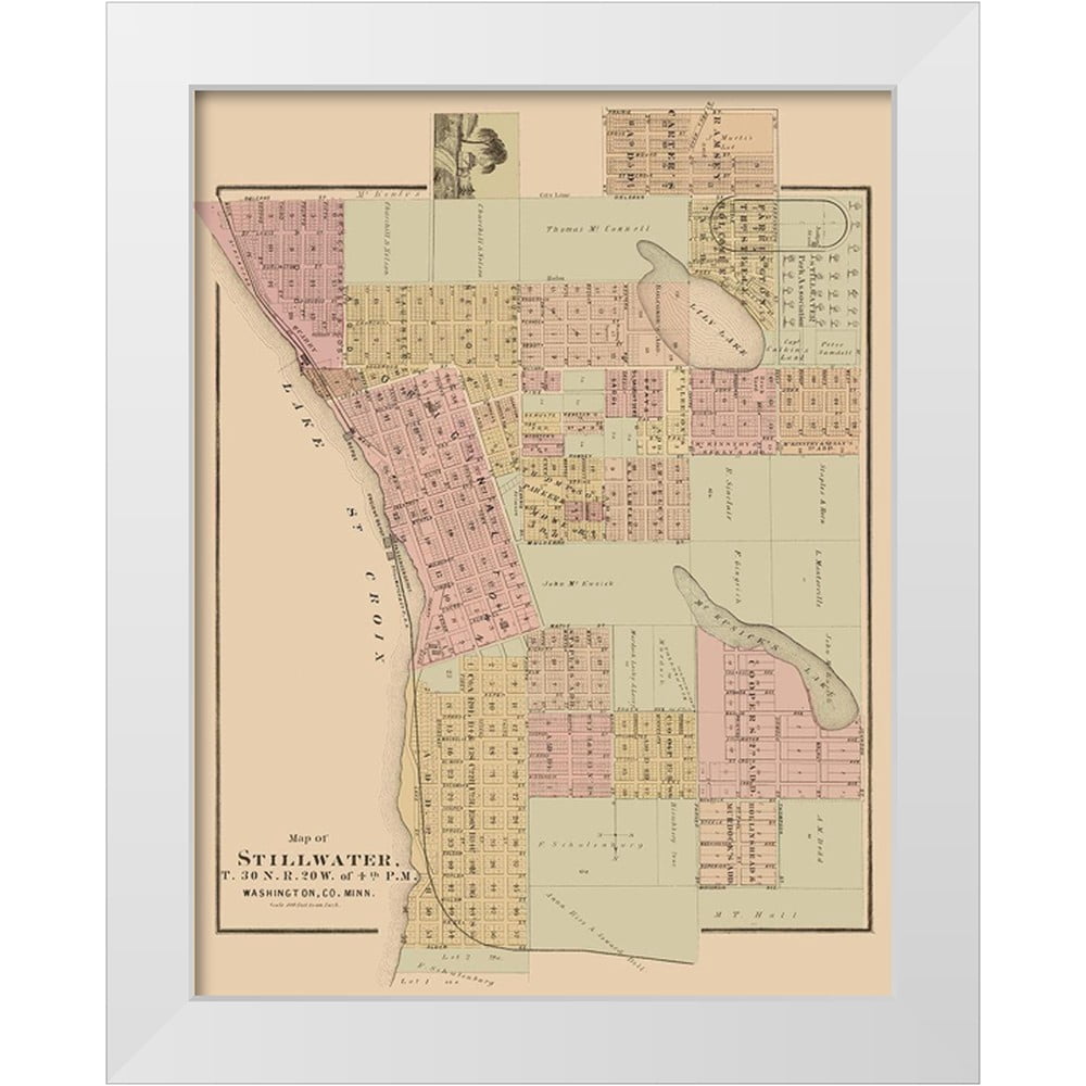 Andreas 26x32 White Modern Wood Framed Museum Art Print Titled ...