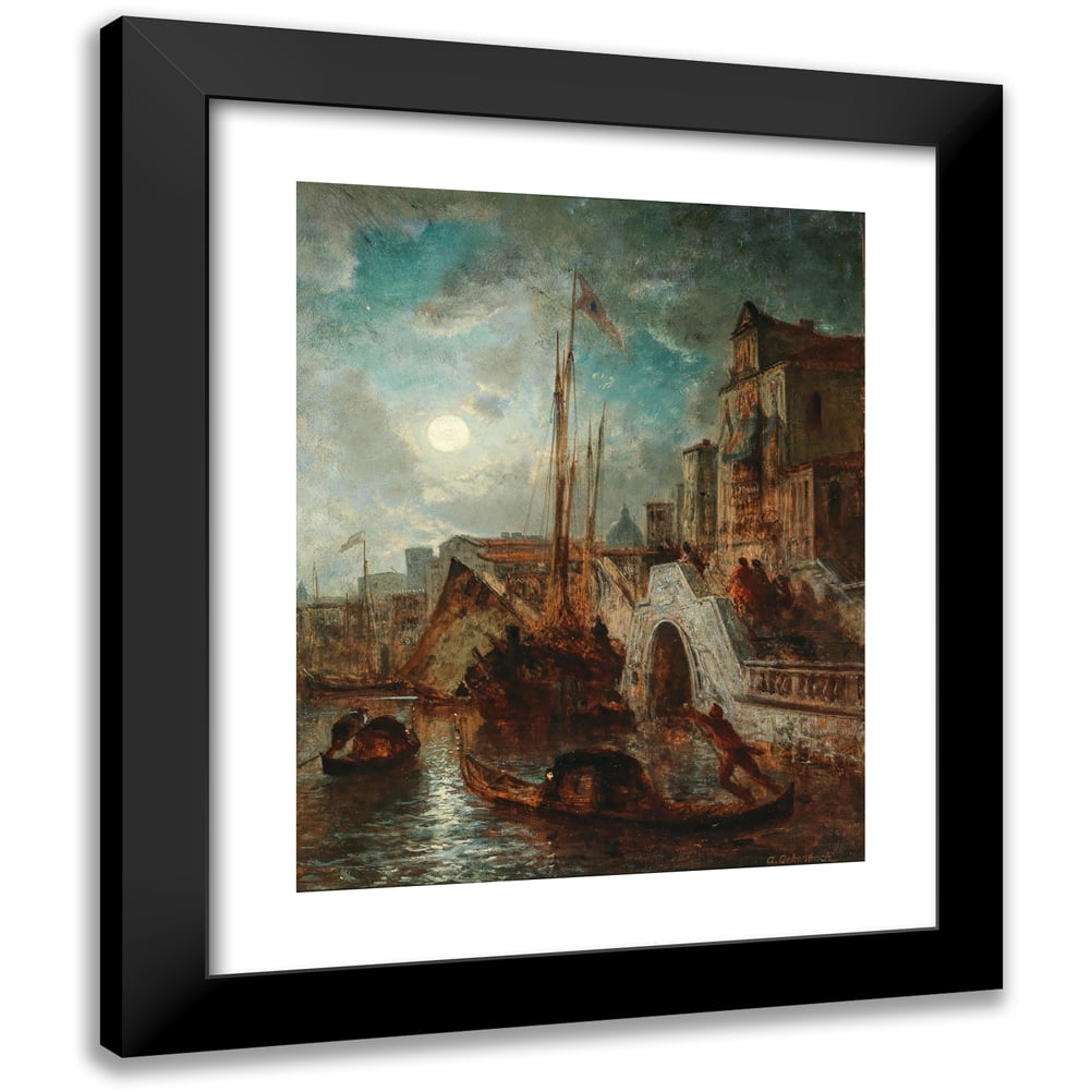 Andreas Achenbach 15x18 Black Modern Framed Museum Art Print Titled ...