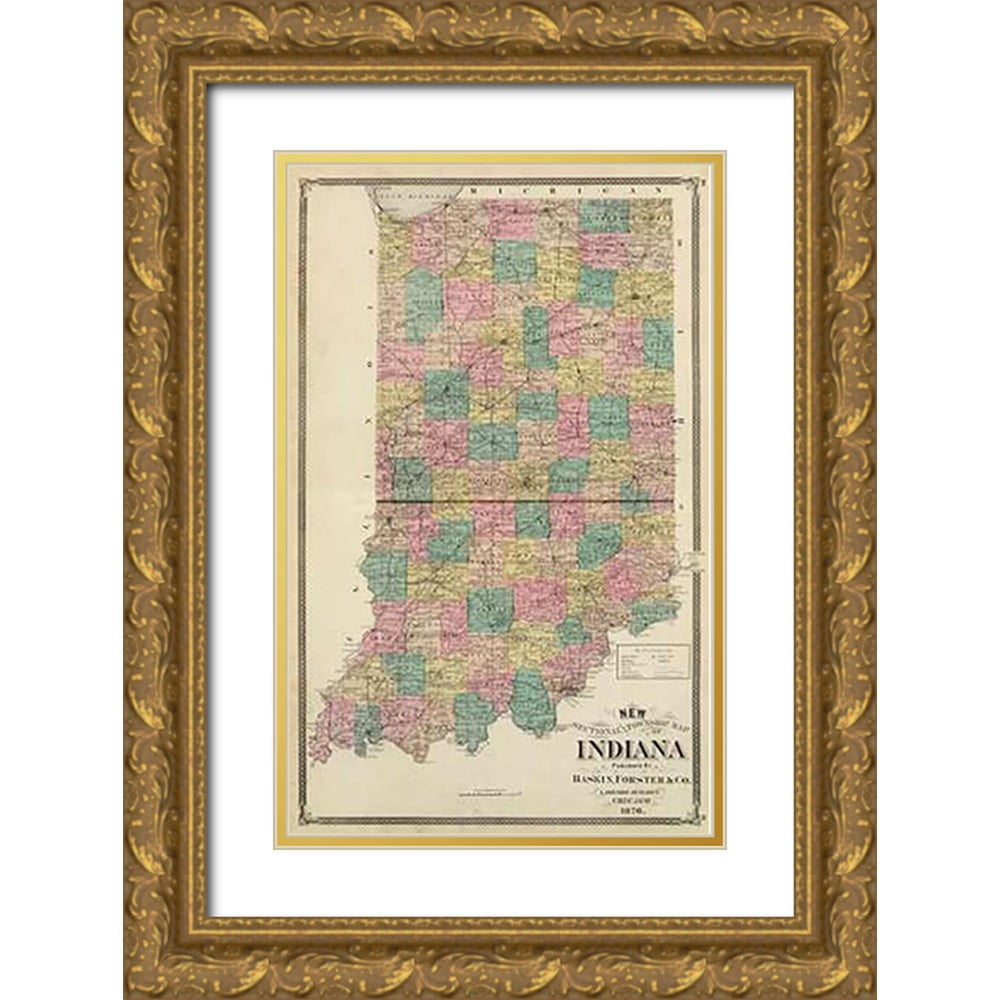 Andreas, Alfred Theodore 10x14 Gold Ornate Wood Framed with Double ...