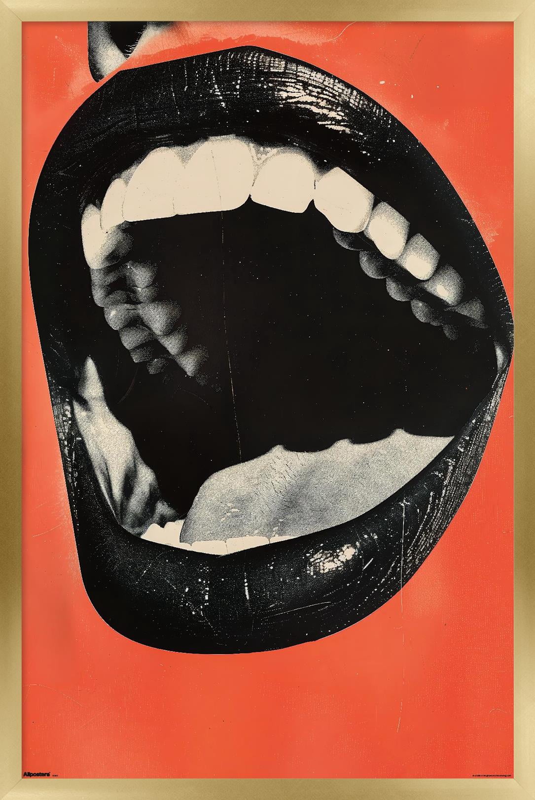 Andreas Magnusson - The Mouth Wall Poster, 22.375" x 34" Framed ...