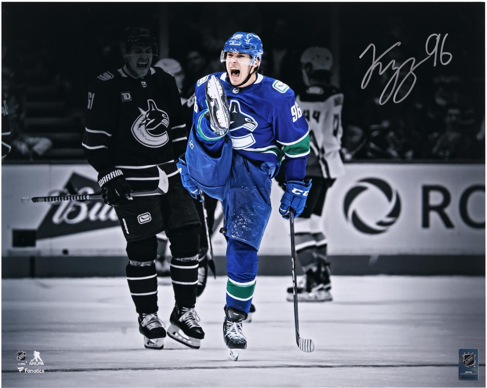 Andrei Kuzmenko Vancouver Canucks Autographed 16" x 20" Celebrating ...