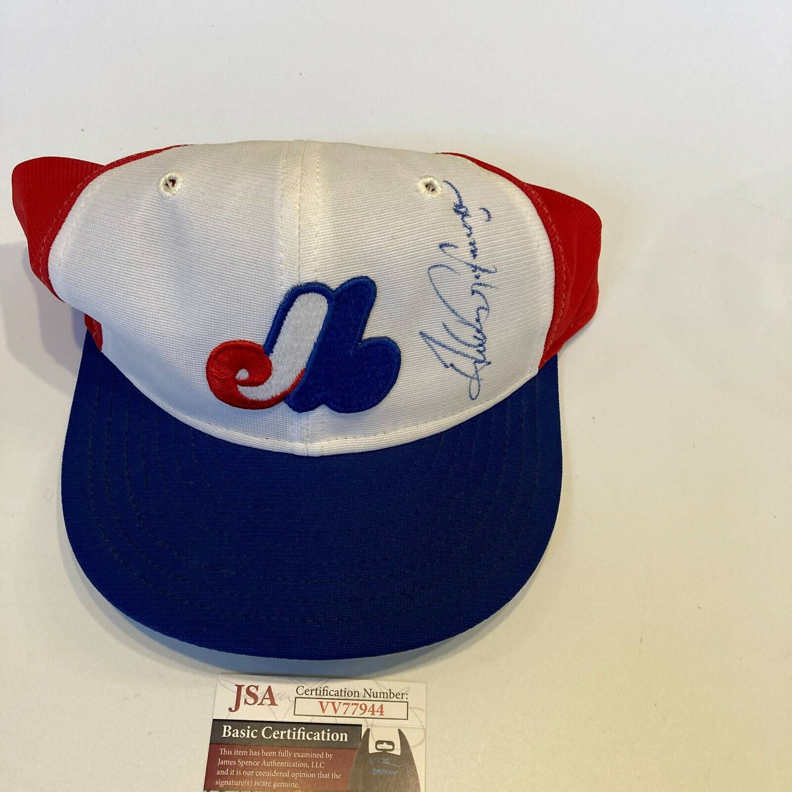Andres Galarraga Signed Montreal Expos Game Model Baseball Hat With JSA ...