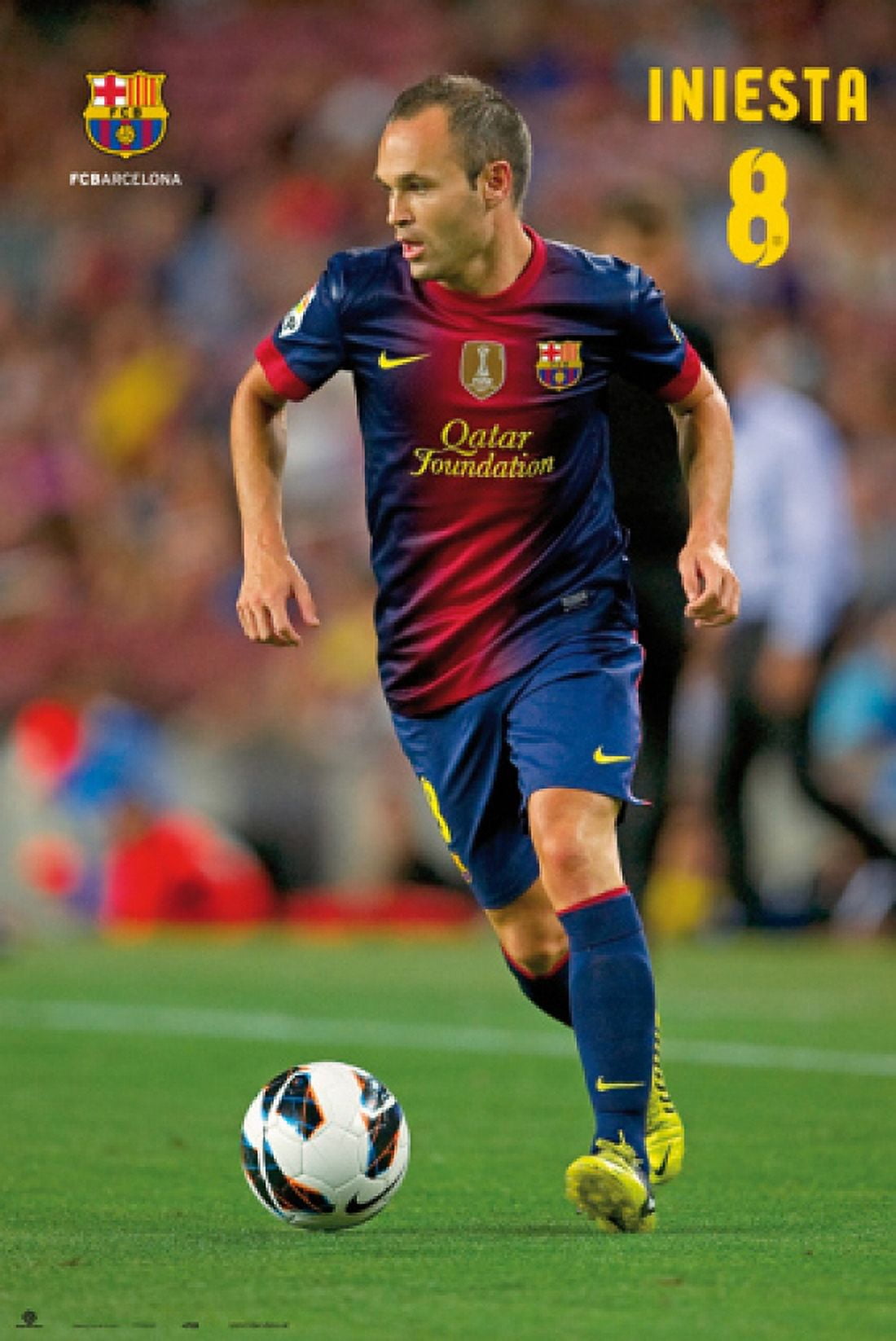 Andres Iniesta Soccer Poster by (24 x 36) - Walmart.com