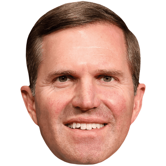 Andrew Beshear (Smile) Celebrity Mask, Flat Card Face, Fancy Dress Mask ...