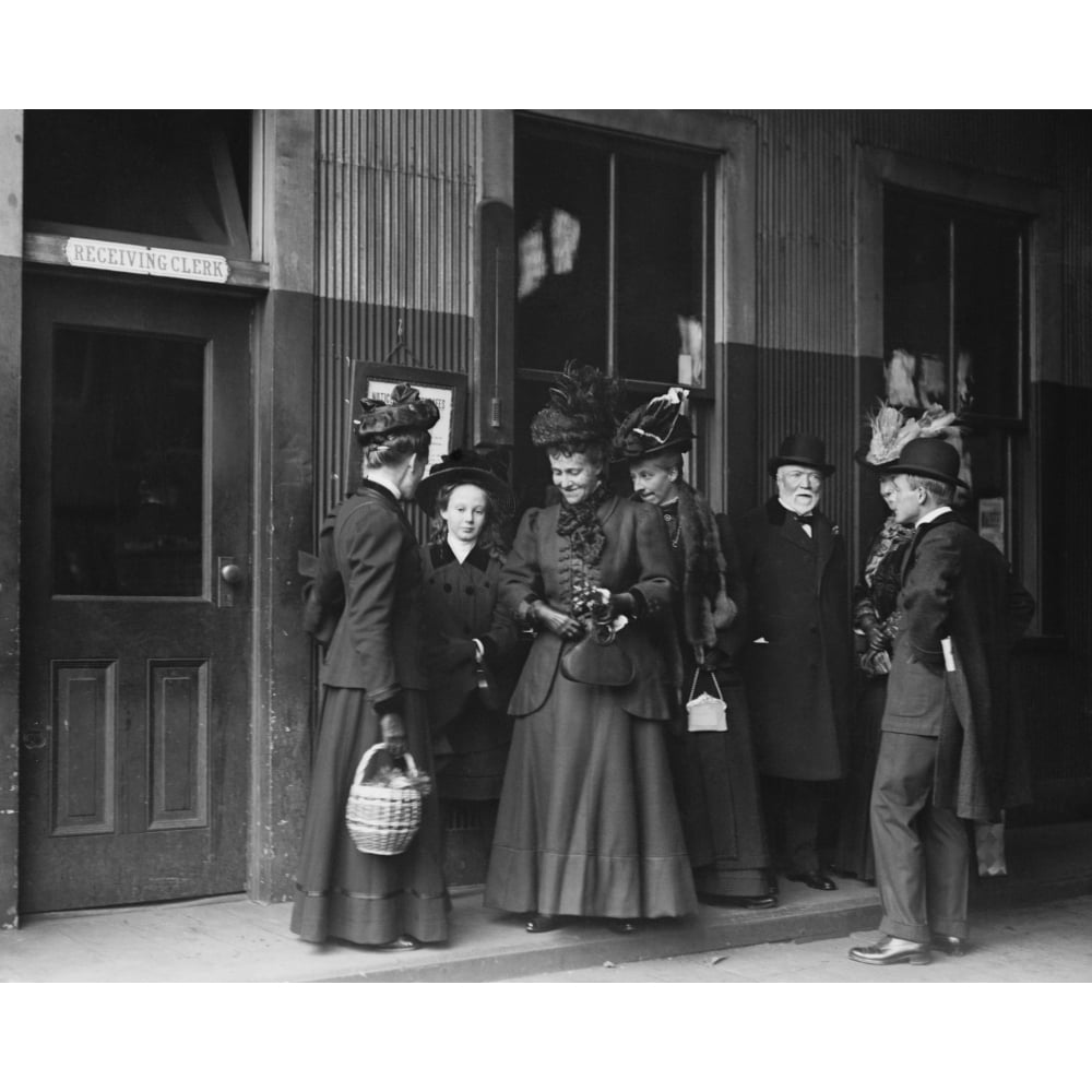 Andrew Carnegie With White Beard His Wife Louise 3Rd From Left And ...