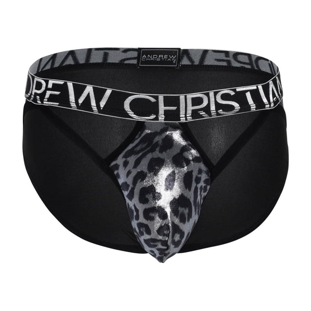 Andrew Christian Metallic Leopard Brief - Walmart.com