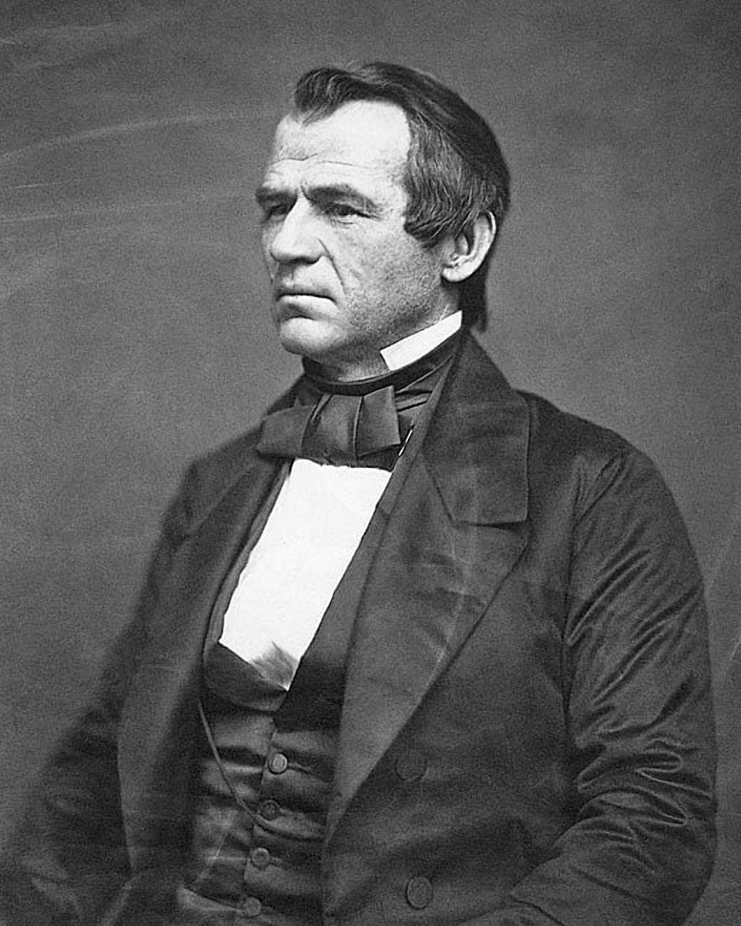 Andrew Johnson Portrait 1860 - Style A - 24x36 Inch Laminated Poster ...