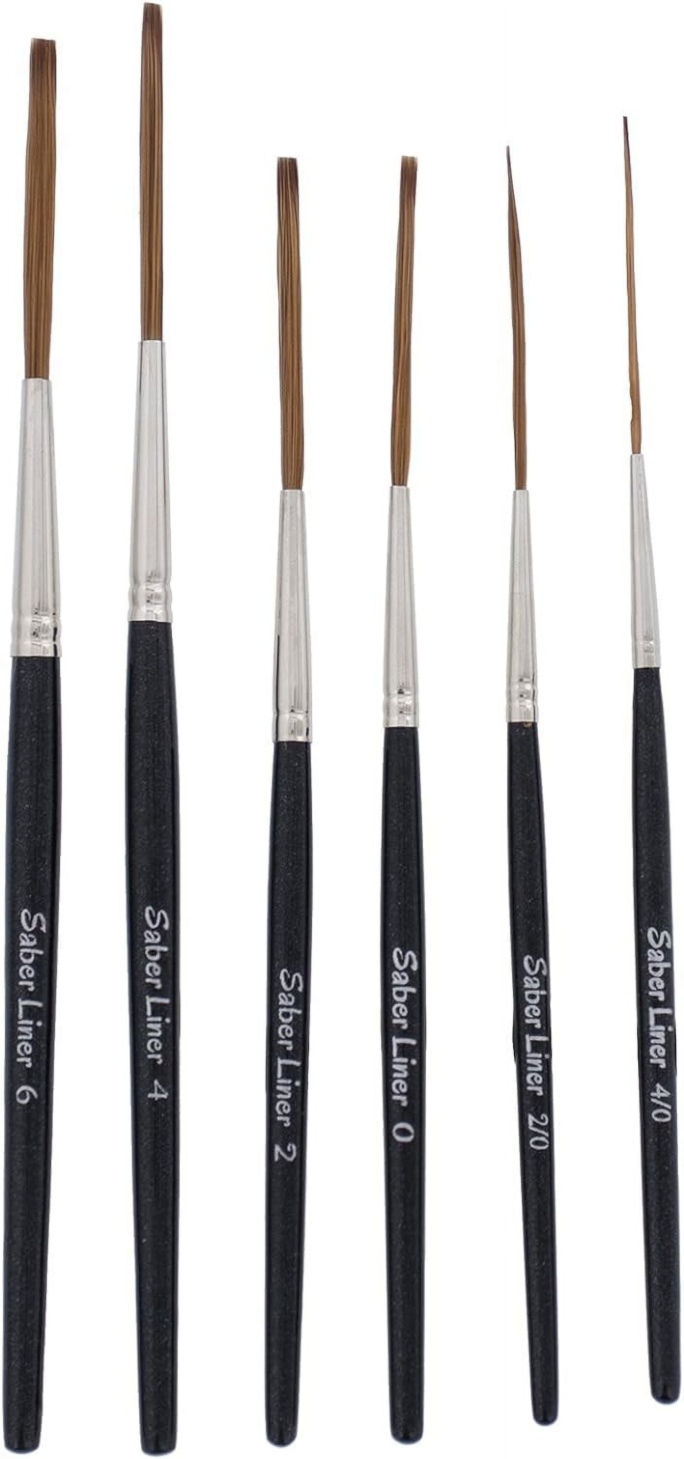 Andrew Mack Brush AMVD-SL-SET Von Dago Saber Liner Set of 6 Pinstriping ...