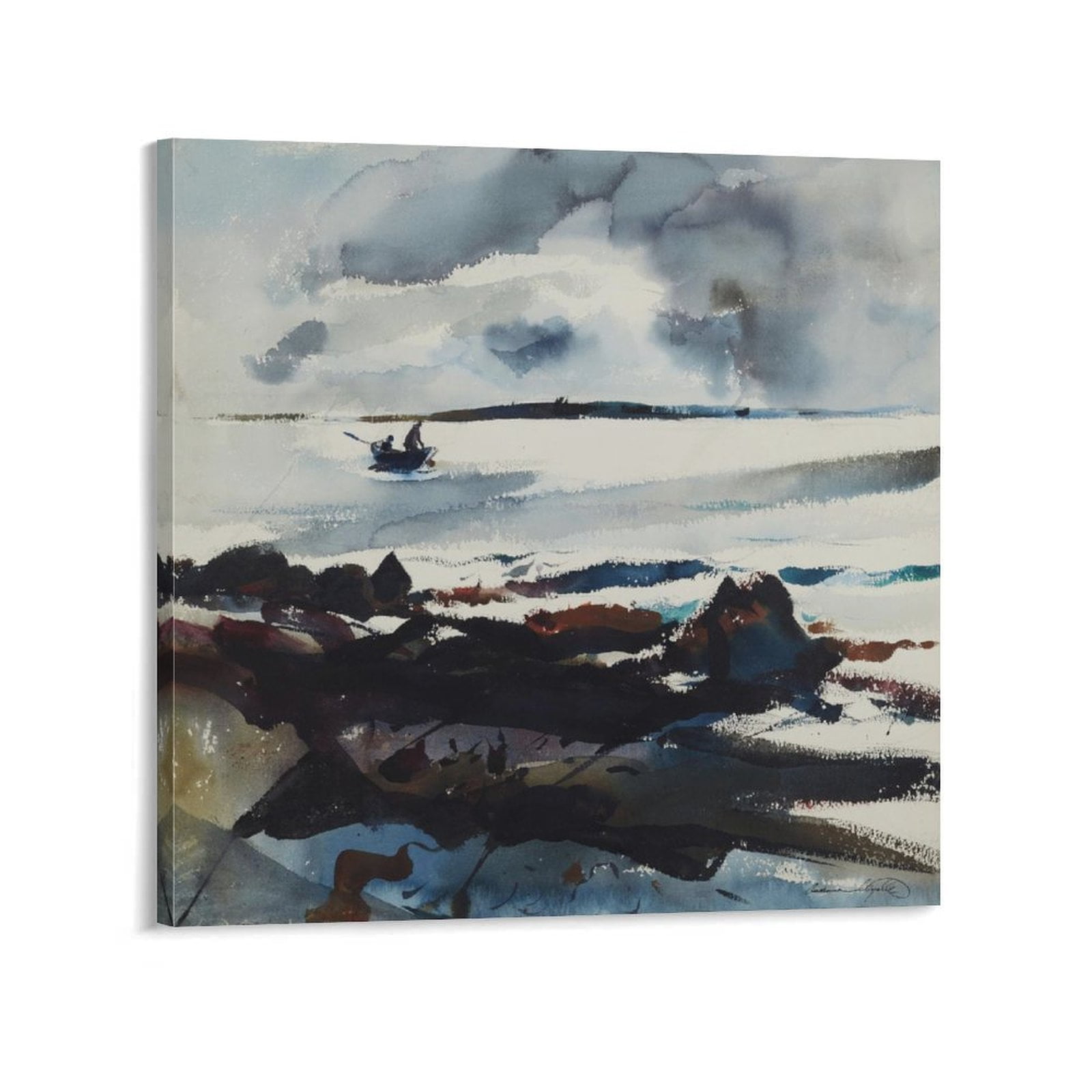 Andrew Newell Wyeth Was An American Visual Artist ，Fishermen Coming Ashore，Abstract Art Poster ...