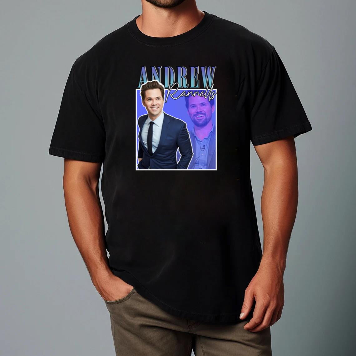 Andrew Rannells 90s Vintage Tee, Broadway Star Actor Fan Merch Graphic ...