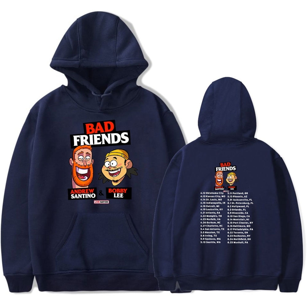 Andrew Santino Bad Friend Merch Hoodie Unisex Long Sleeve Sweatshirt xs ...