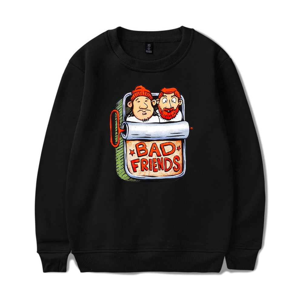 Andrew Santino Bad Friends Long Sleeve Crewneck Sweatshirt Merch Men ...