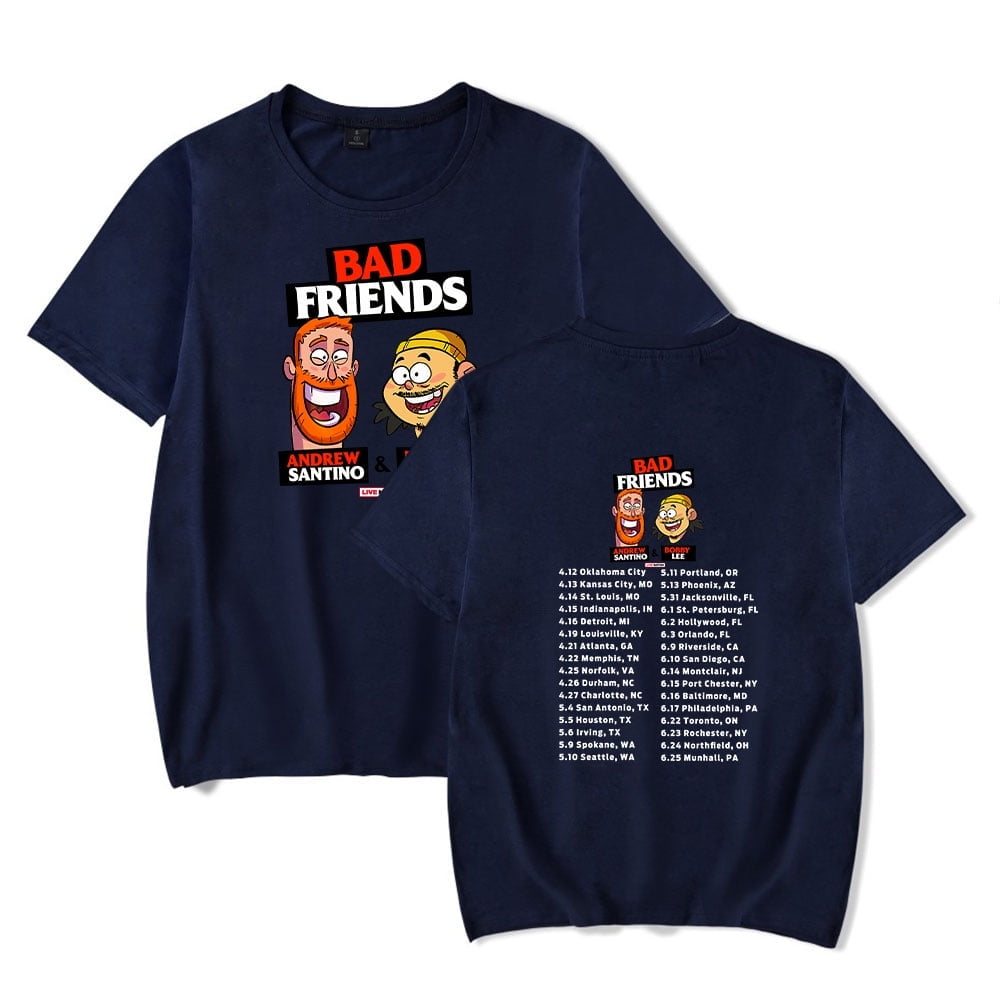 Andrew Santino Bad Friends Tour Merch Unisex T-Shirt Summer Tee 3xl ...